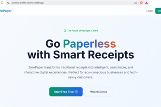ZeroPaper – AI-Powered Digital Receipts | Devpost