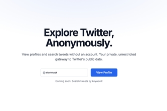 twitterviewer.io | Devpost