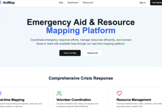 AidMap – Emergency Aid & Resource Mapping Platform | Devpost