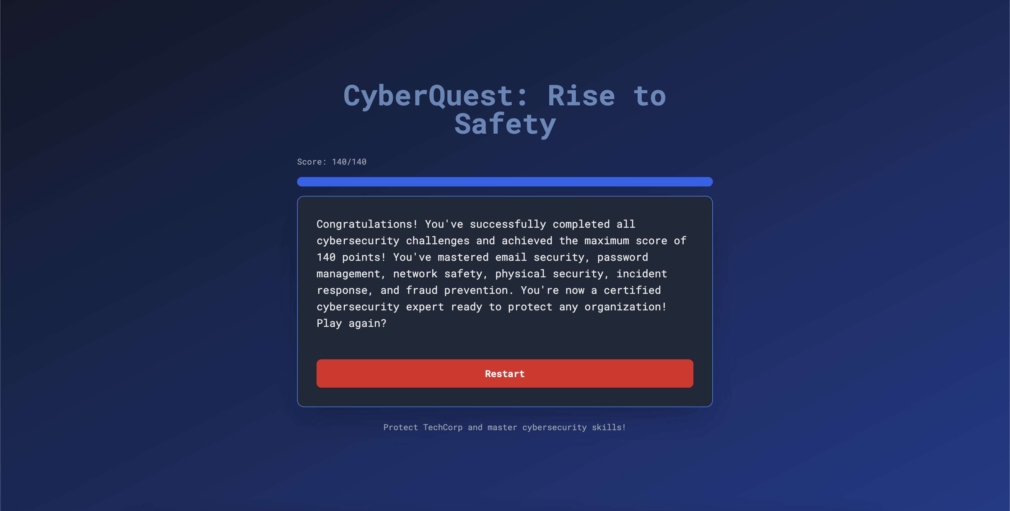 CyberQuest: Rise to Safety | Devpost