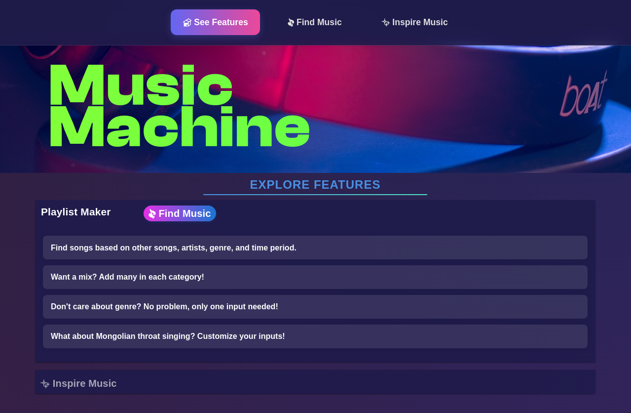 Music Machine | Devpost