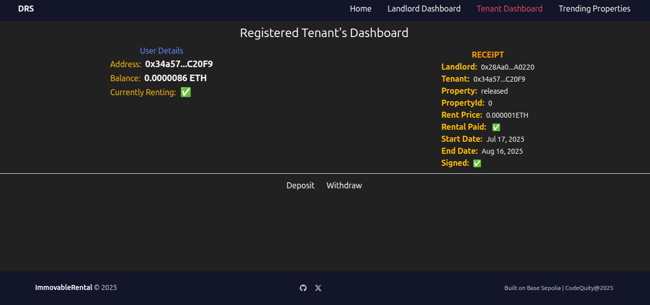 Decentralized Rental System | Devpost