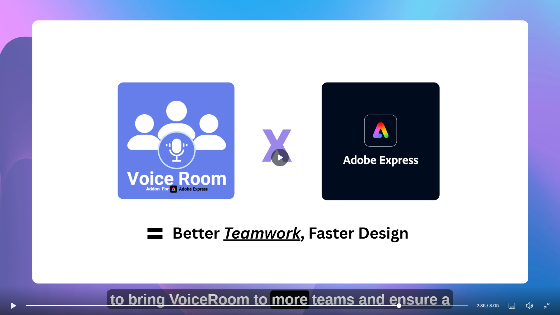 Voice Room — Realtime Voice Collaboration for Adobe Express | Devpost