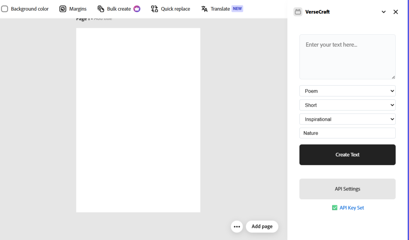 Verse Craft | Devpost