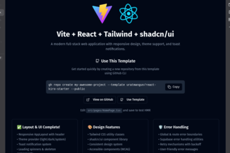 React Kiro Starter - Modern Full-Stack Template | Devpost