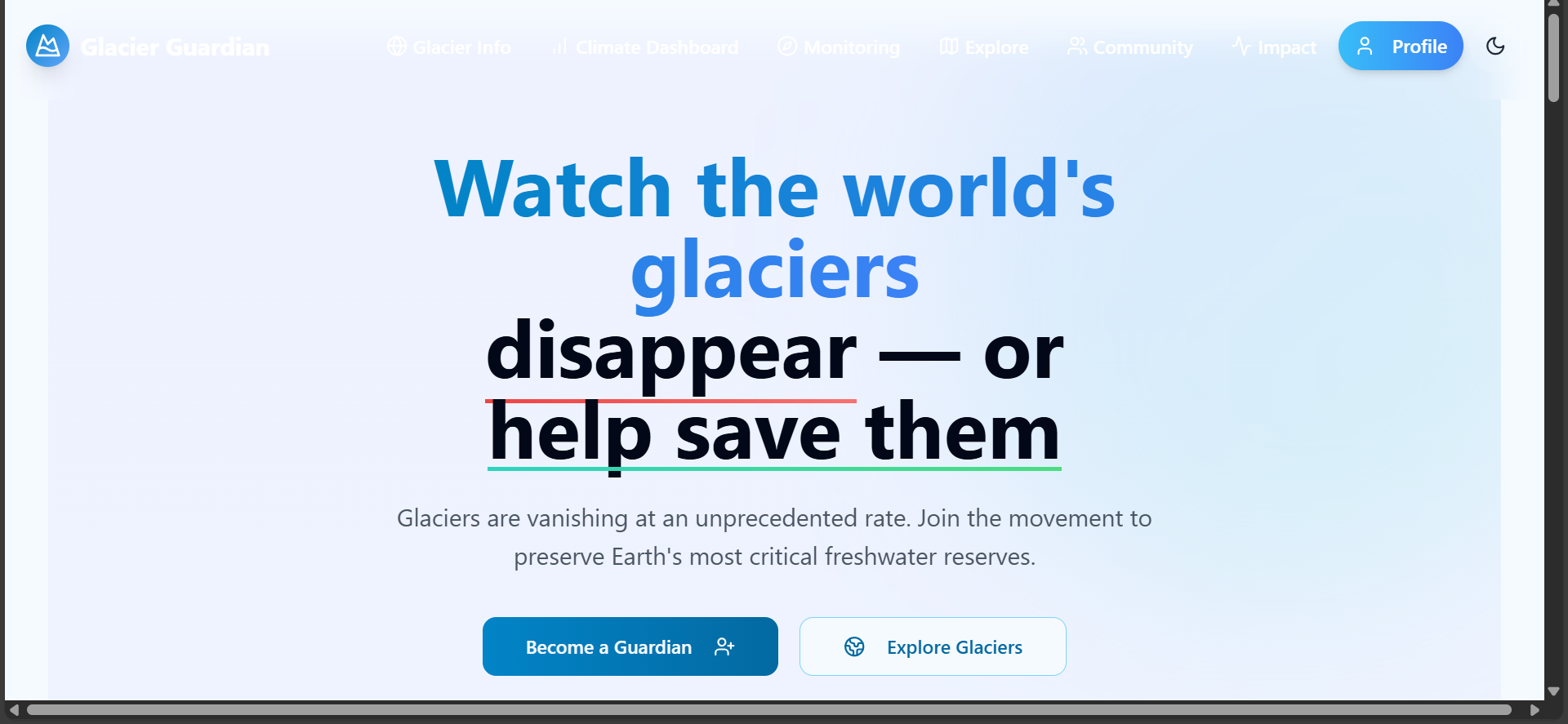 Glacier Guardian | Devpost