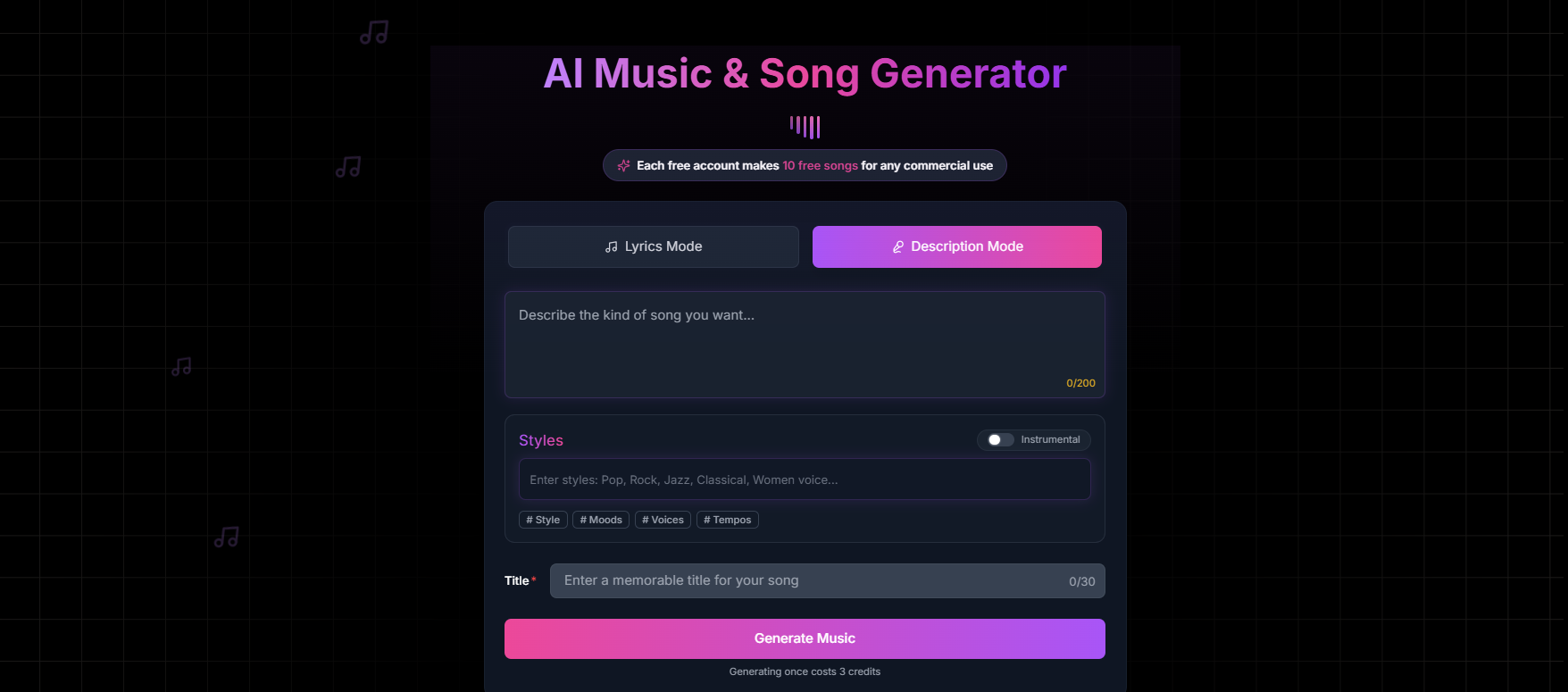 Make Song-AI Song Generator | Devpost