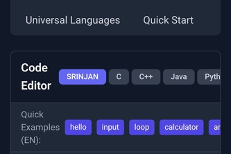 Srinjan Coding Language with Compiler | Devpost