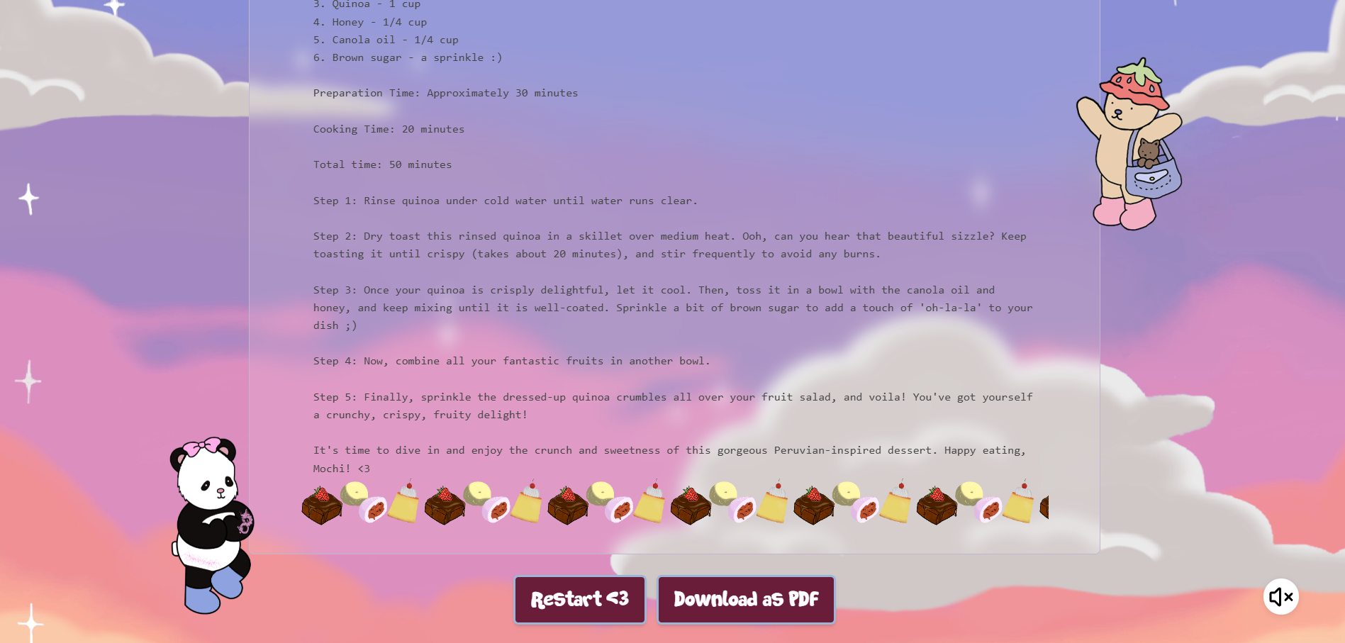 Sweet Treatinator | Devpost