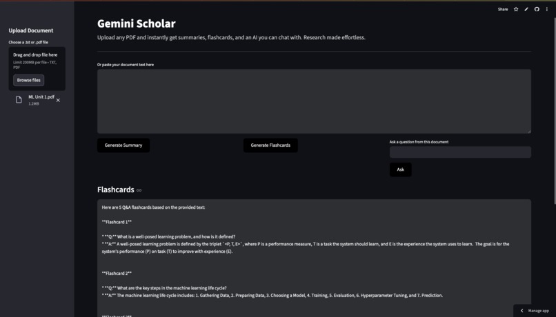 Gemini Scholar | Devpost