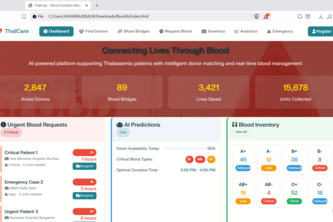 BloodLink AI: Real-time donor matches for thalassemia. | Devpost