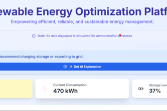 Renewable Energy Optimization Platform | Devpost