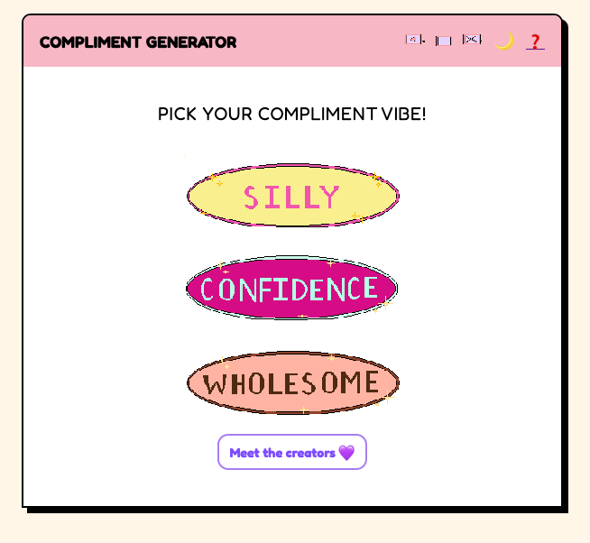 Compliment Generator | Devpost