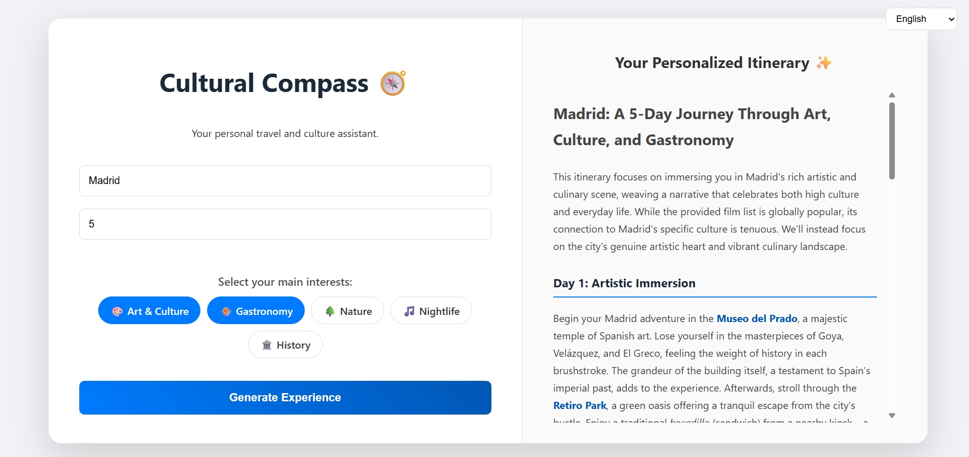 Cultural Compass | Devpost