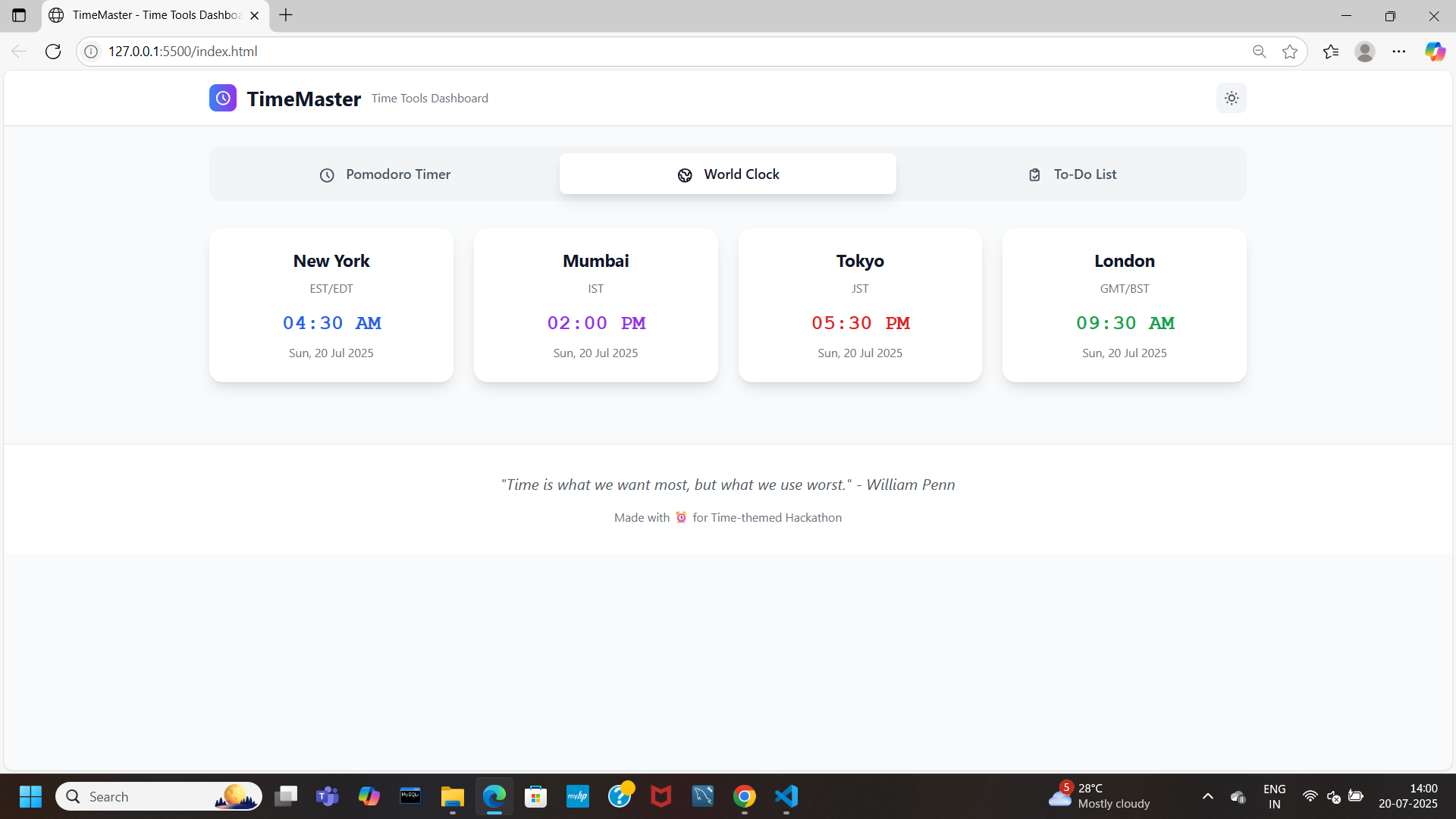 TimeMaster | Devpost