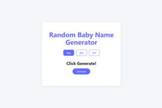 Name Randomizer Devpost