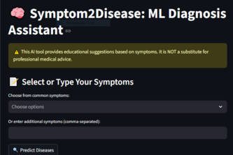 Symptom2Disease: ML Diagnosis Recommender | Devpost