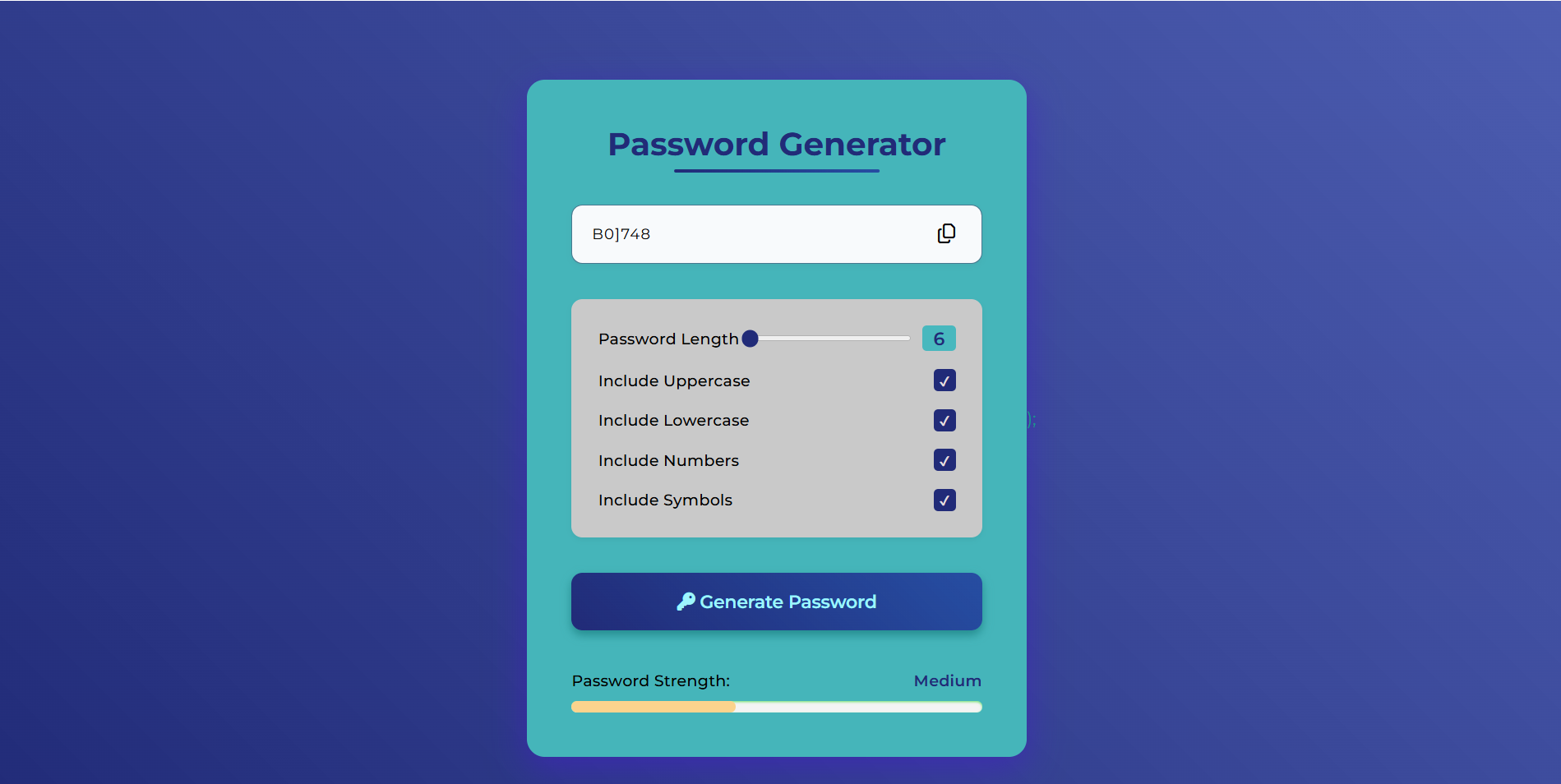 PASSWORD GENERATOR | Devpost