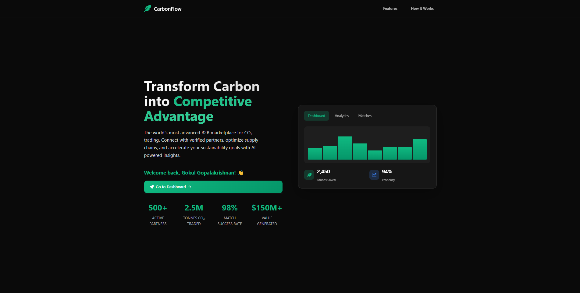 CarbonFlow - Carbon Capture Marketplace | Devpost