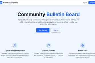 Community Bulletin Board | Devpost