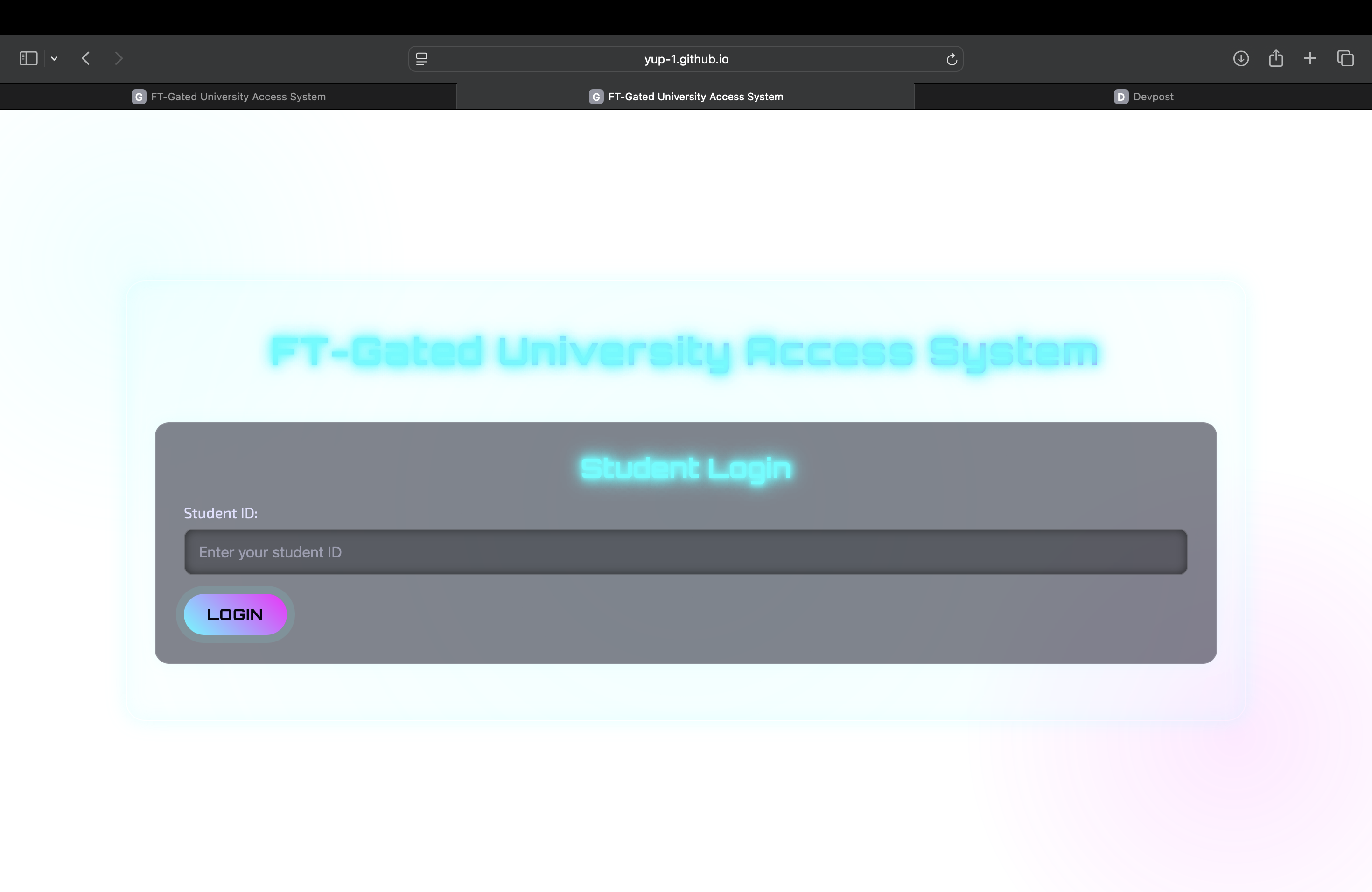 NFT-Gated University Access System | Devpost