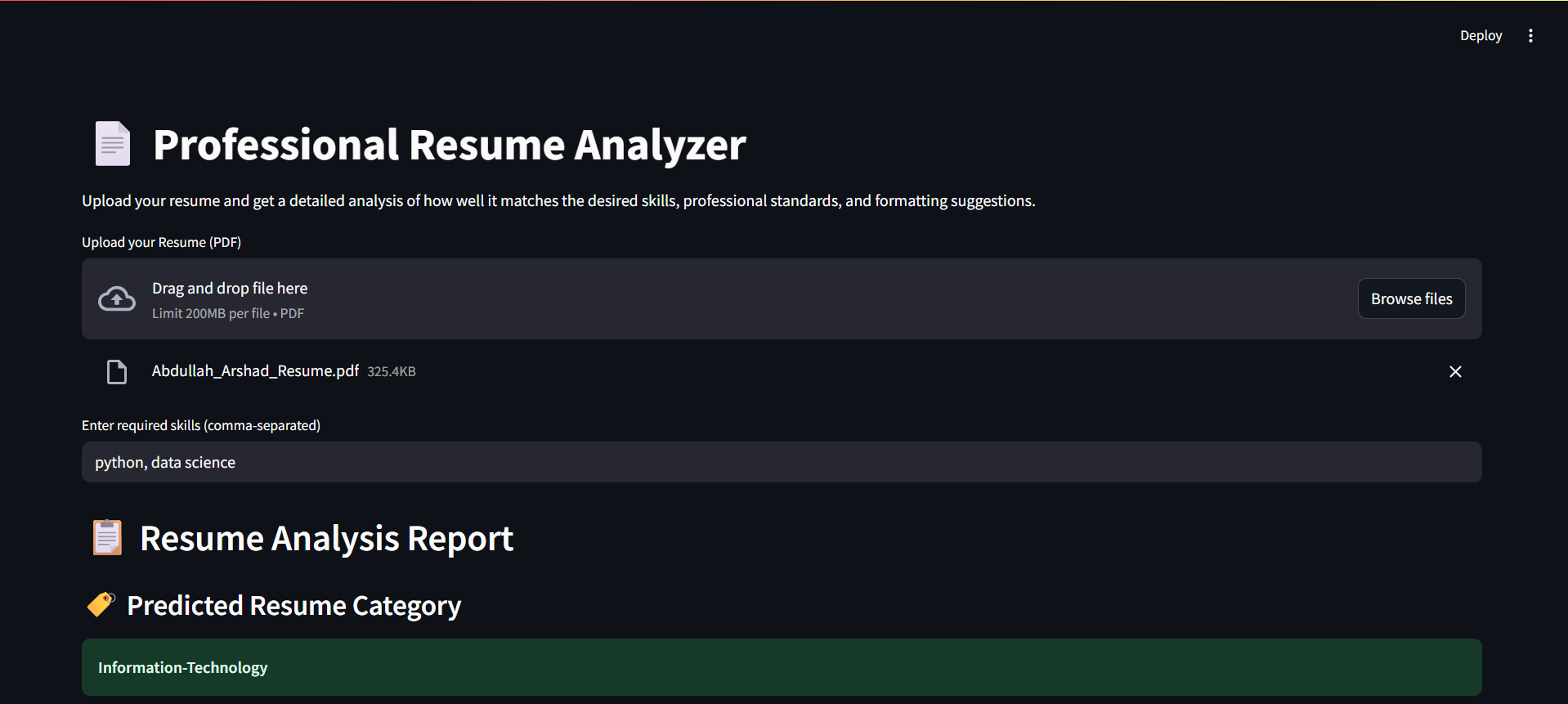 AI Resume Analyzer | Devpost