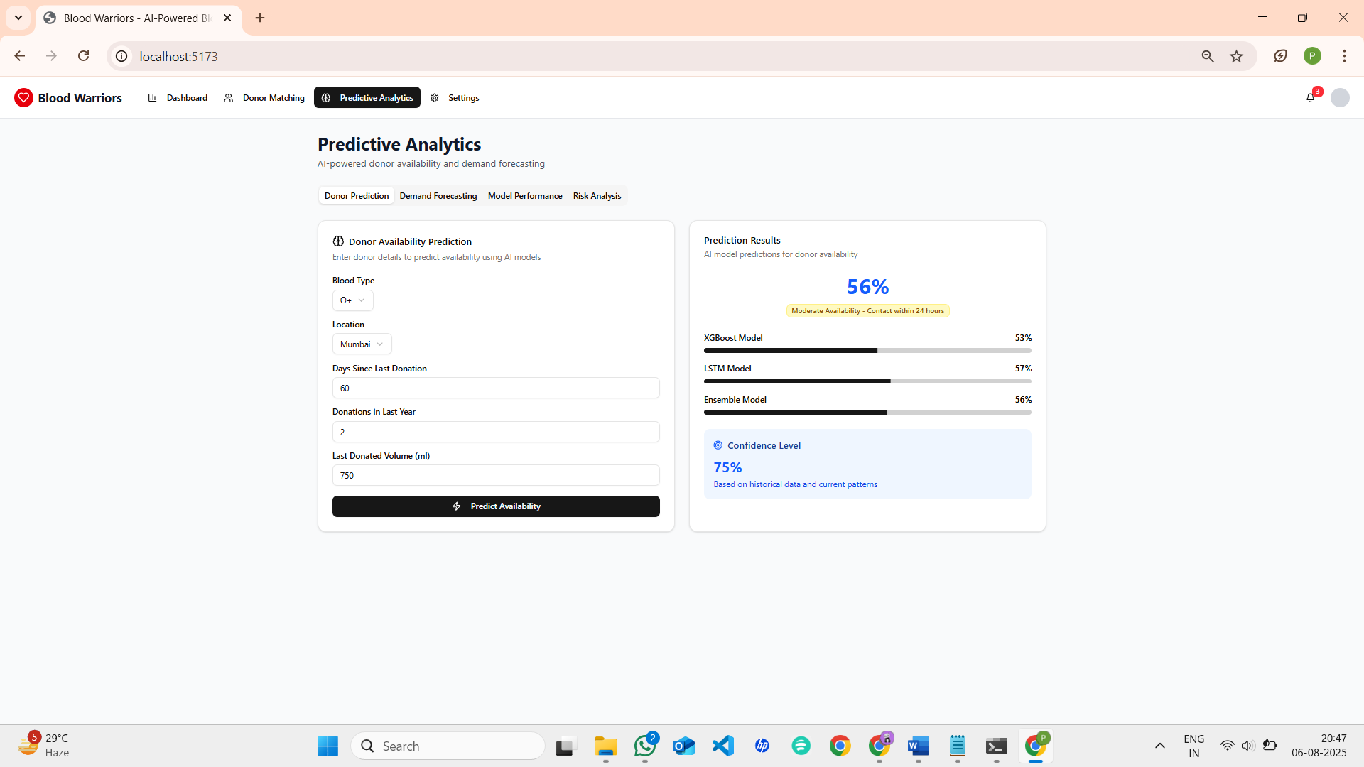 Blood Warriors AI System | Devpost