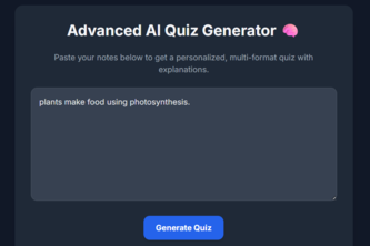 AI QUIZ GENERATOR | Devpost