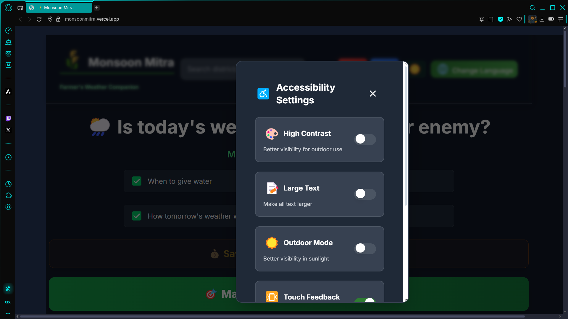 Monsoon Mitr – AI for Sustainable Farming | Devpost