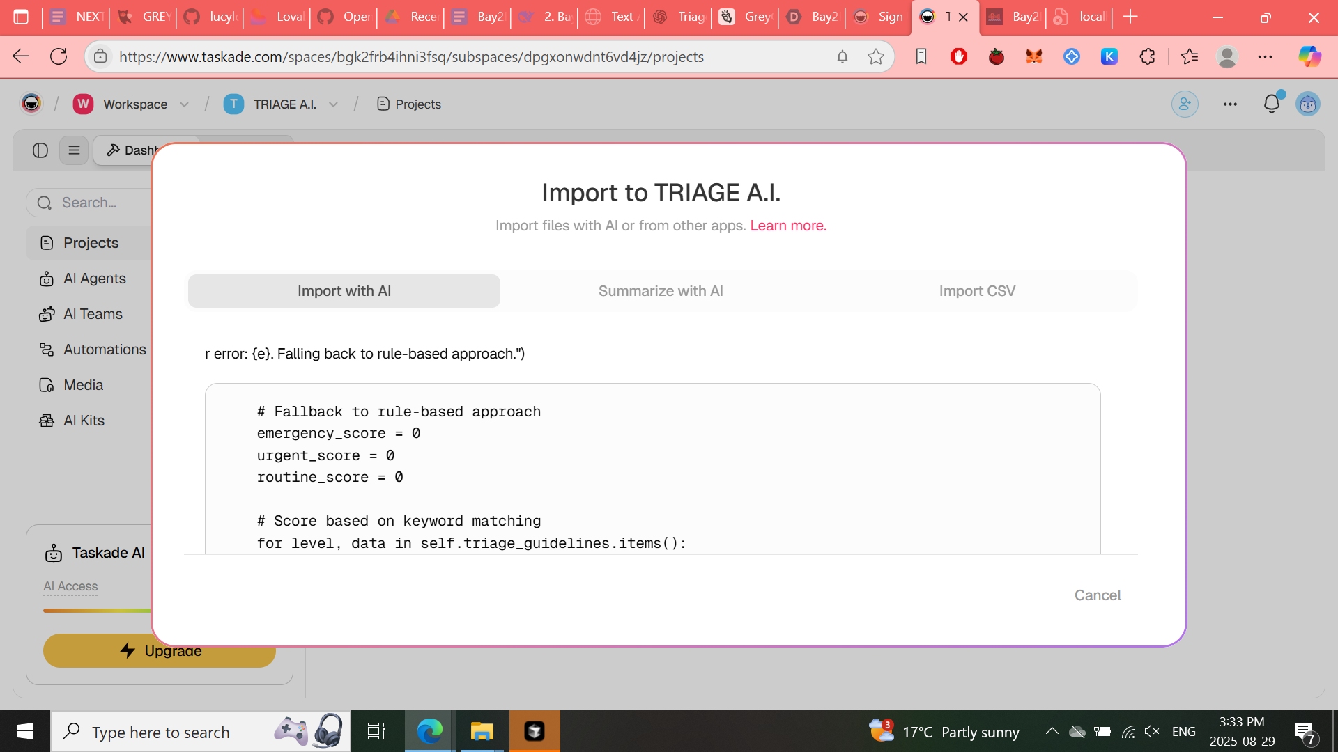 TRIAGE A.I. | Devpost