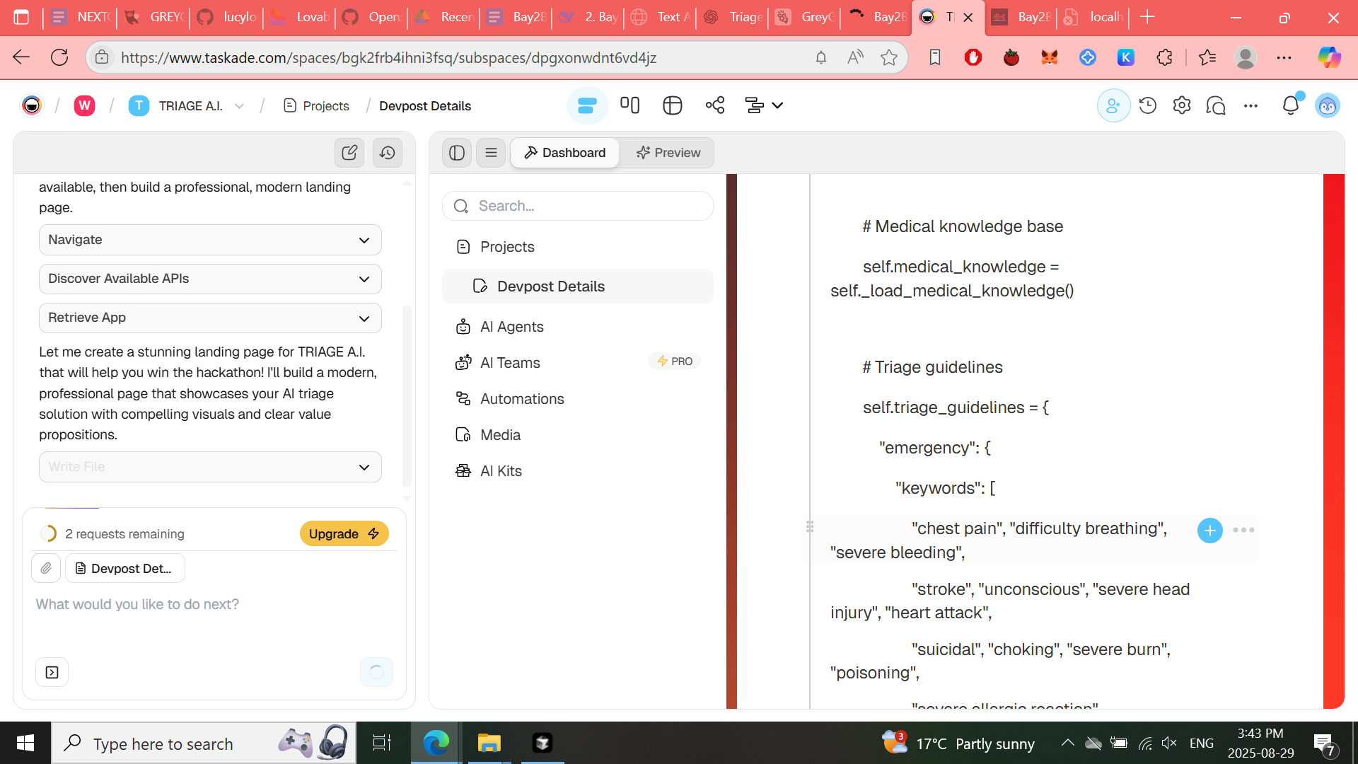 TRIAGE A.I. | Devpost