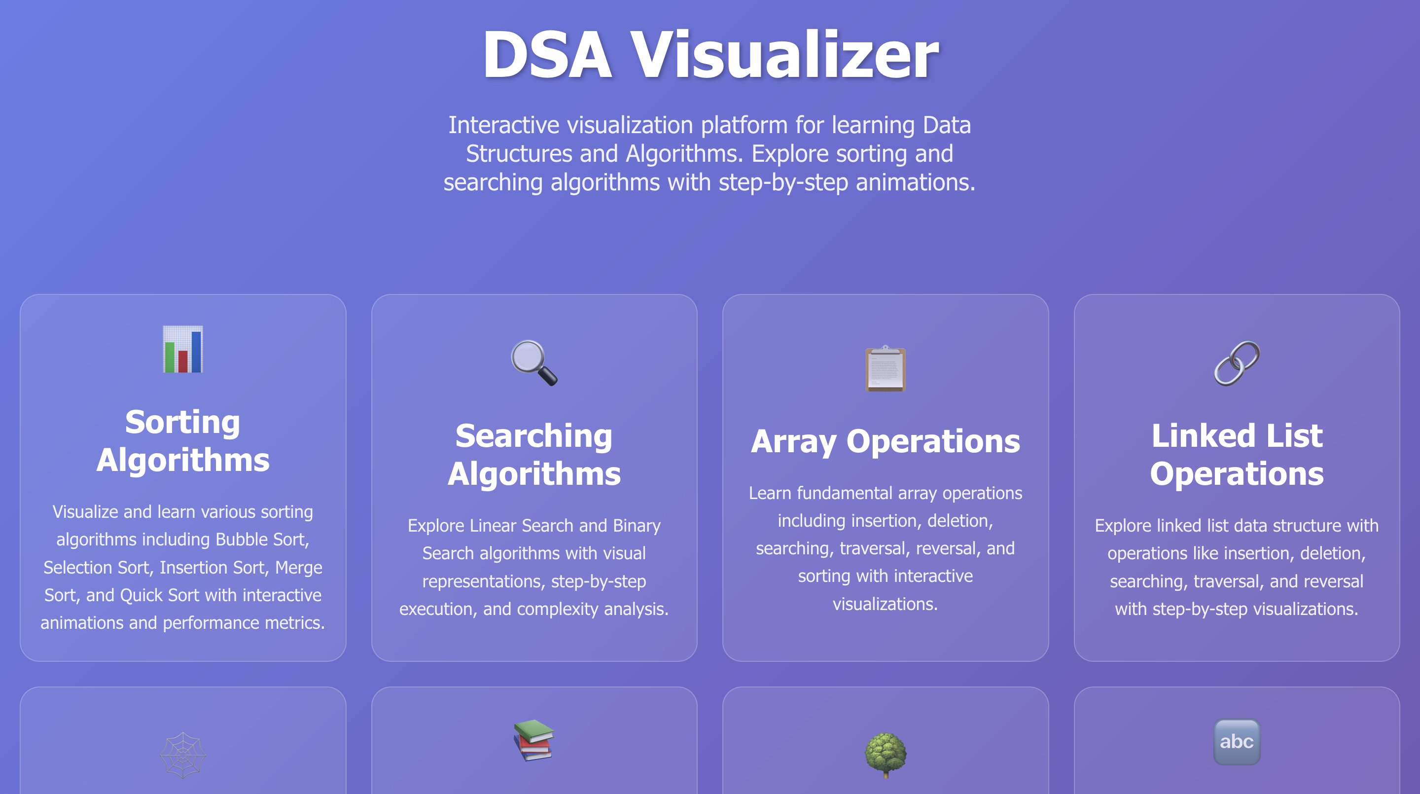 DSA Visualizer - Learning Platform | Devpost