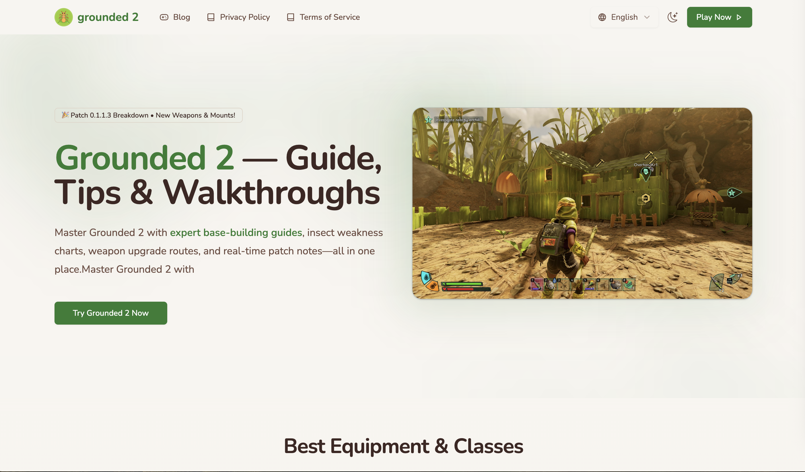 Grounded 2 Companion: Guides, Tips & Builds | Devpost
