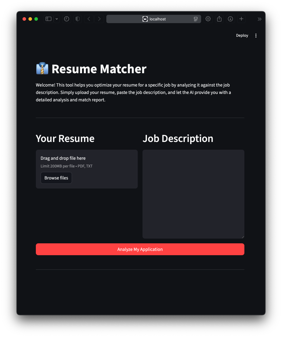 Resume Matcher | Devpost