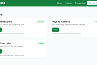GreenDAO : A Decentralized Autonomous Organization | Devpost