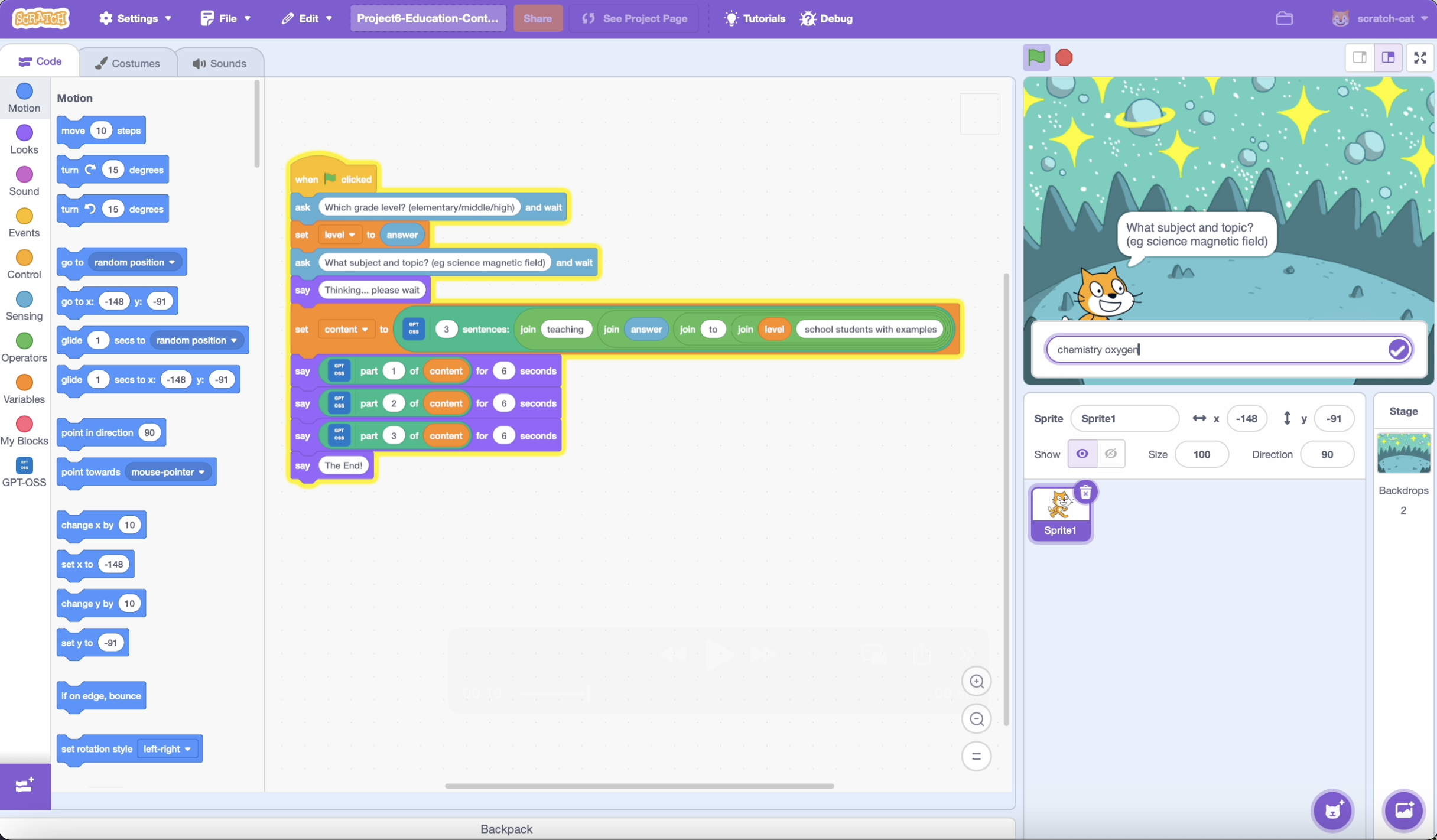 GPT-OSS Scratch Extension | Devpost