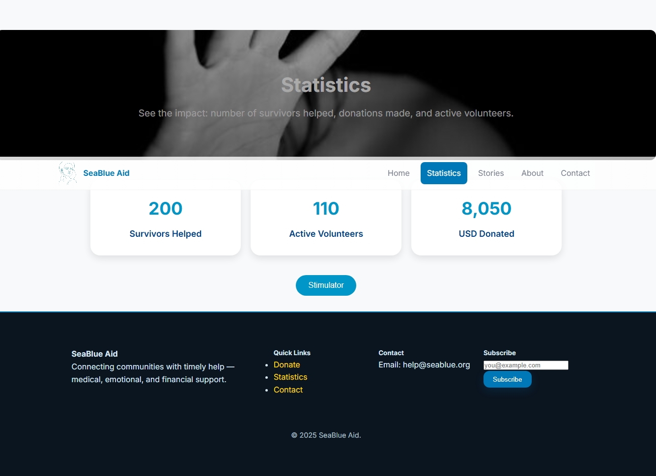 Sea Blue Aid – Acid Attack Survivors Support | Devpost