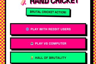 Hand Cricket | Devpost