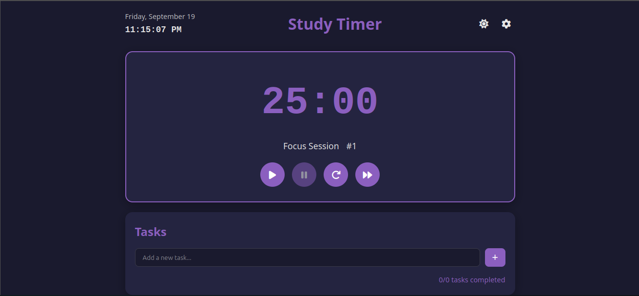 Digital Study Clock – Focus & Productivity Timer | Devpost