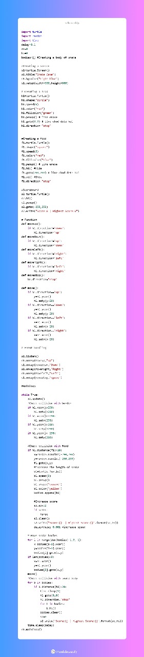 Snake game | Devpost
