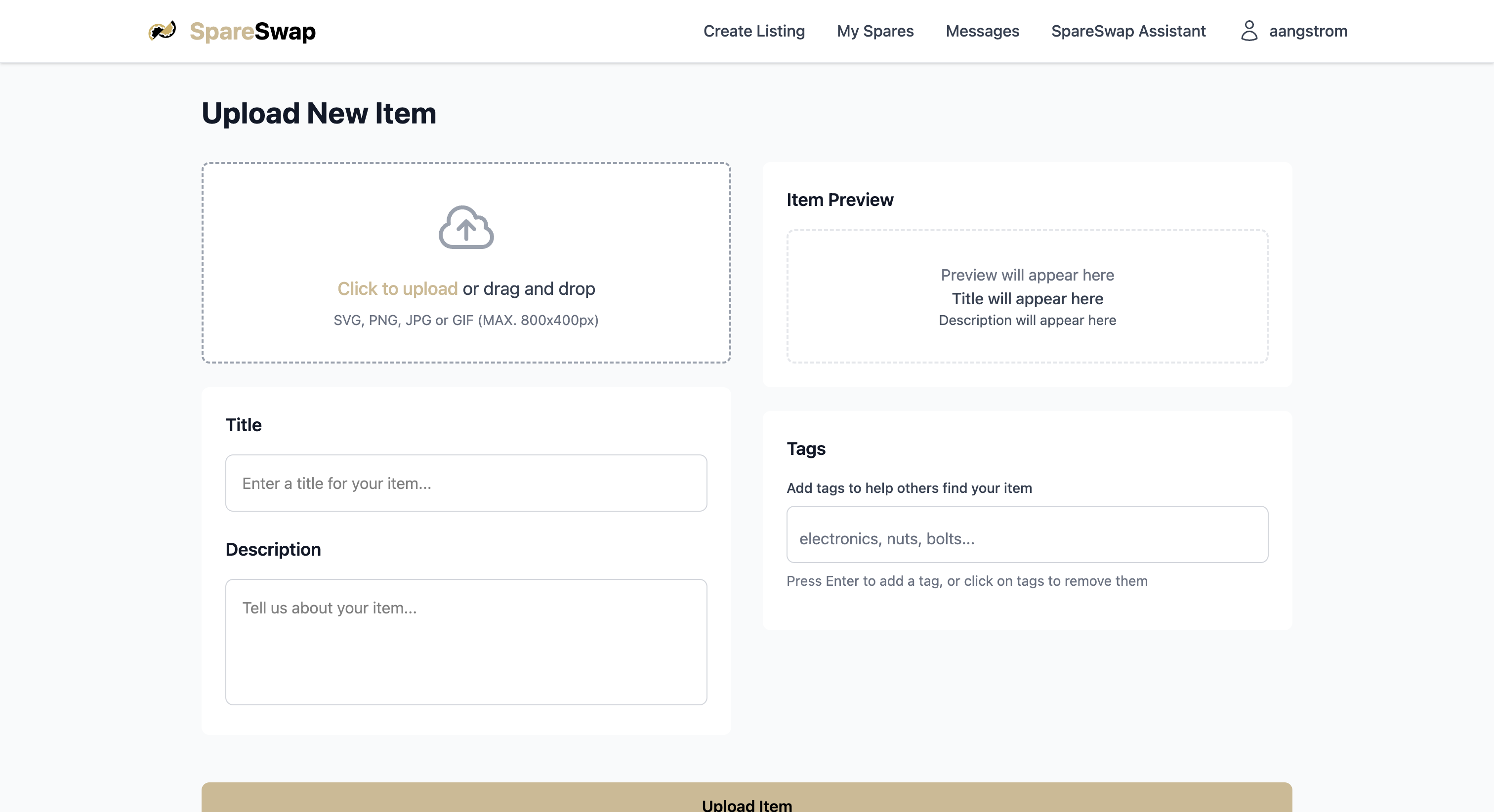 Spare Swap | Devpost