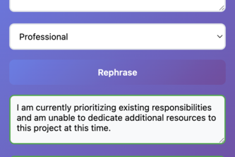 Chrome AI Rephrase Tool | Devpost