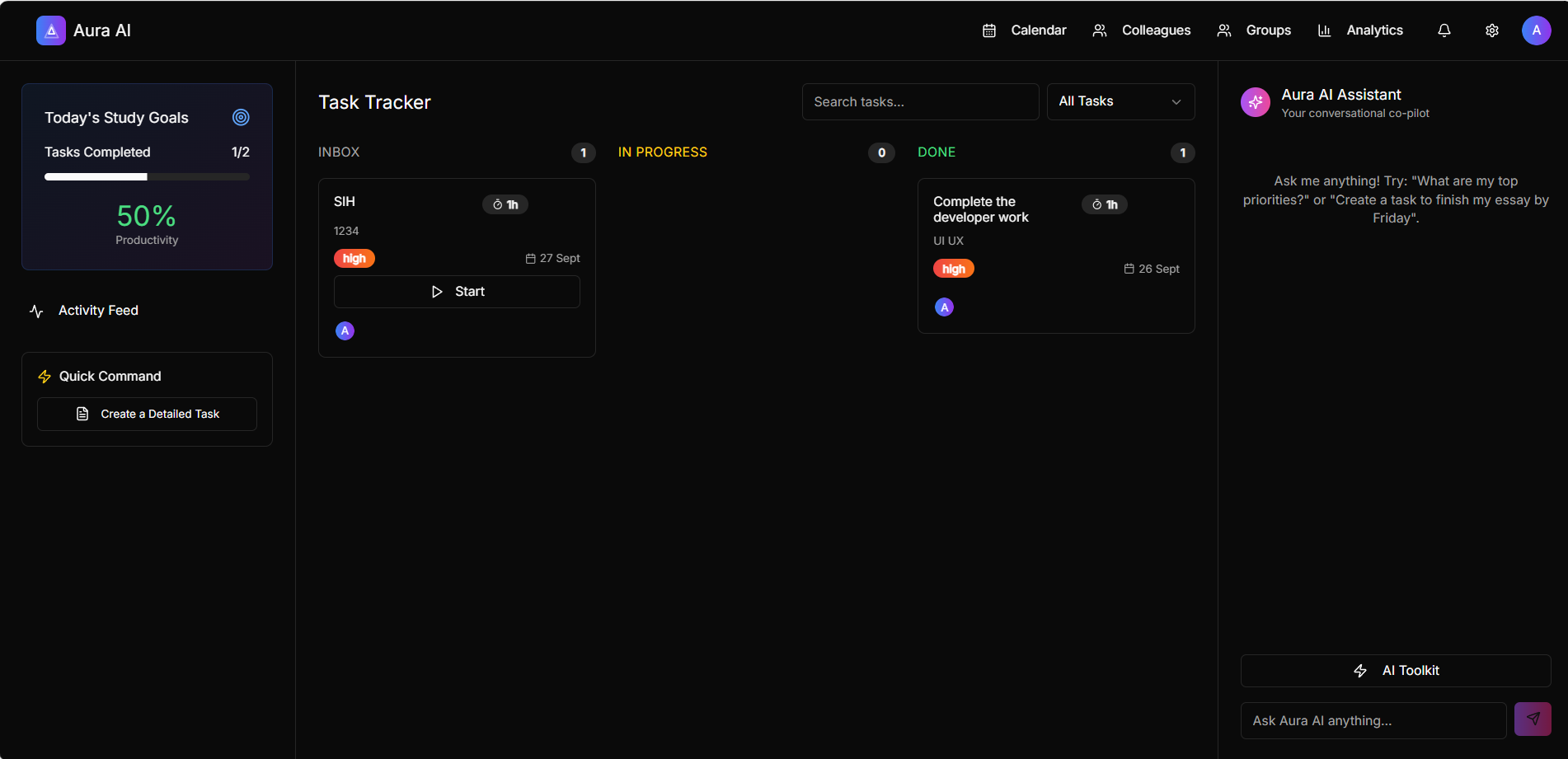 Aura-AI Your Intelligent Task Co-Pilot | Devpost