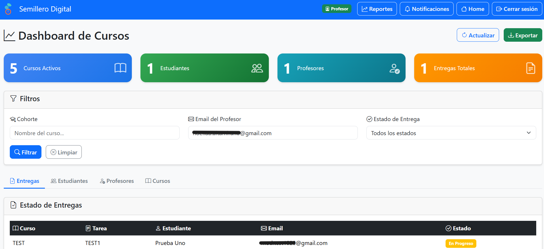 EduFlow Dashboard - Semillero Digital | Devpost