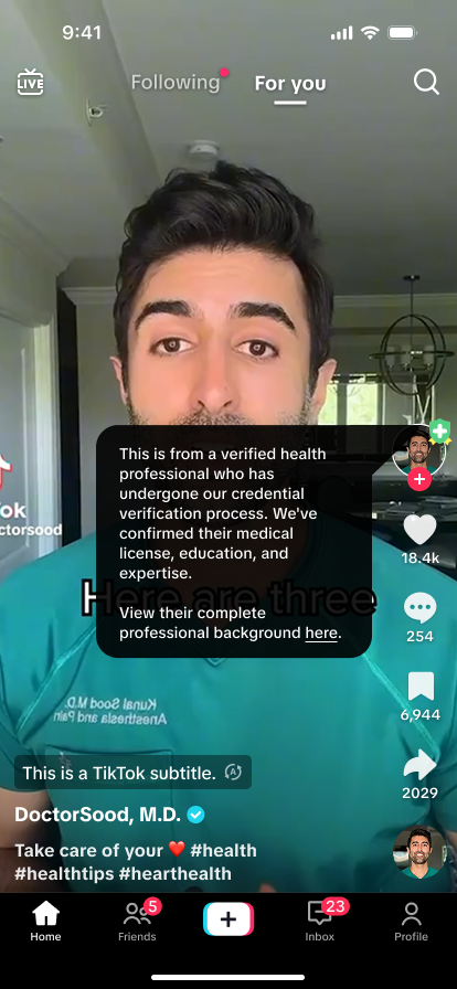 Health@TikTok | Devpost