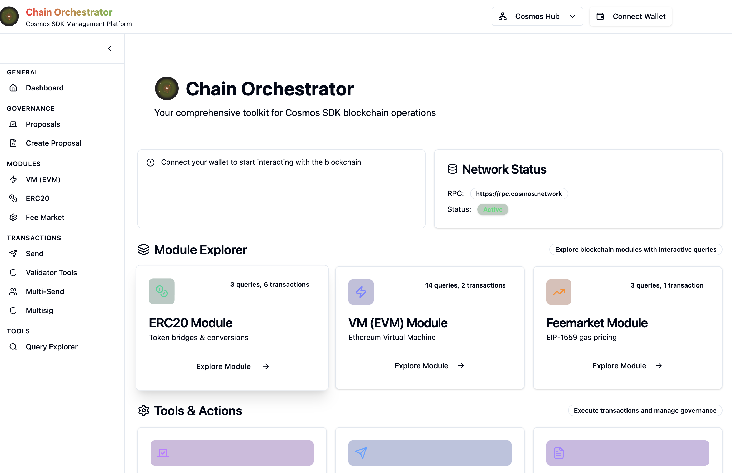 Cosmos Chain Orchestrator | Devpost