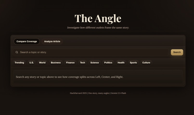 The Angle | Devpost