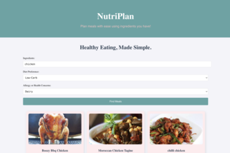 NutriPlan | Devpost