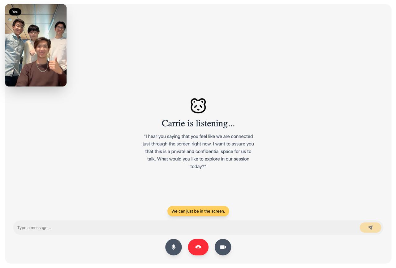 Carrie - AI Therapy In Your Pocket | Devpost