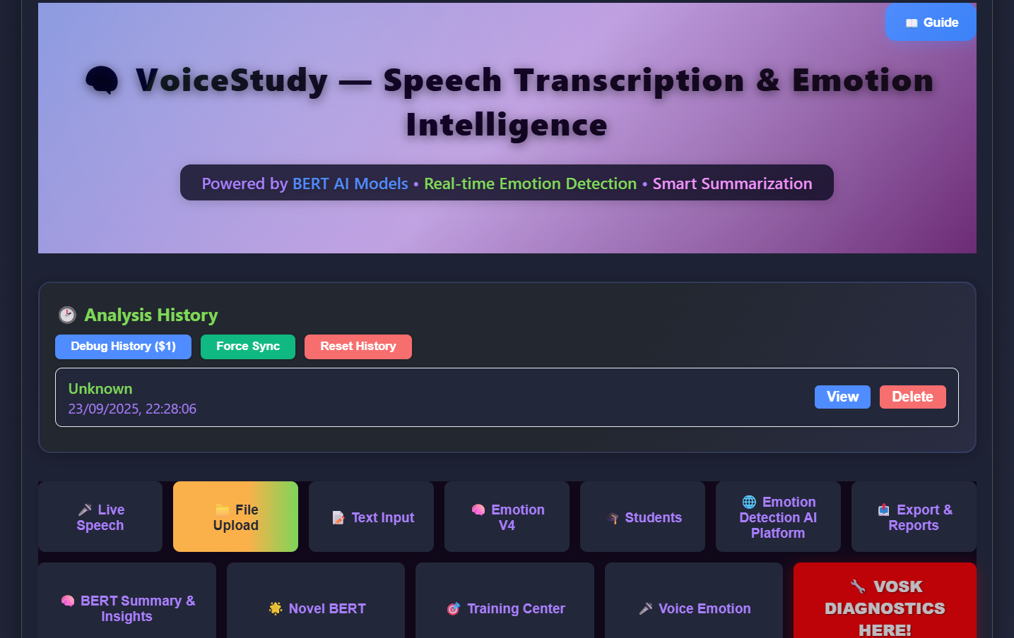 VoiceStudy — Speech Transcription & Emotion Intelligence! | Devpost